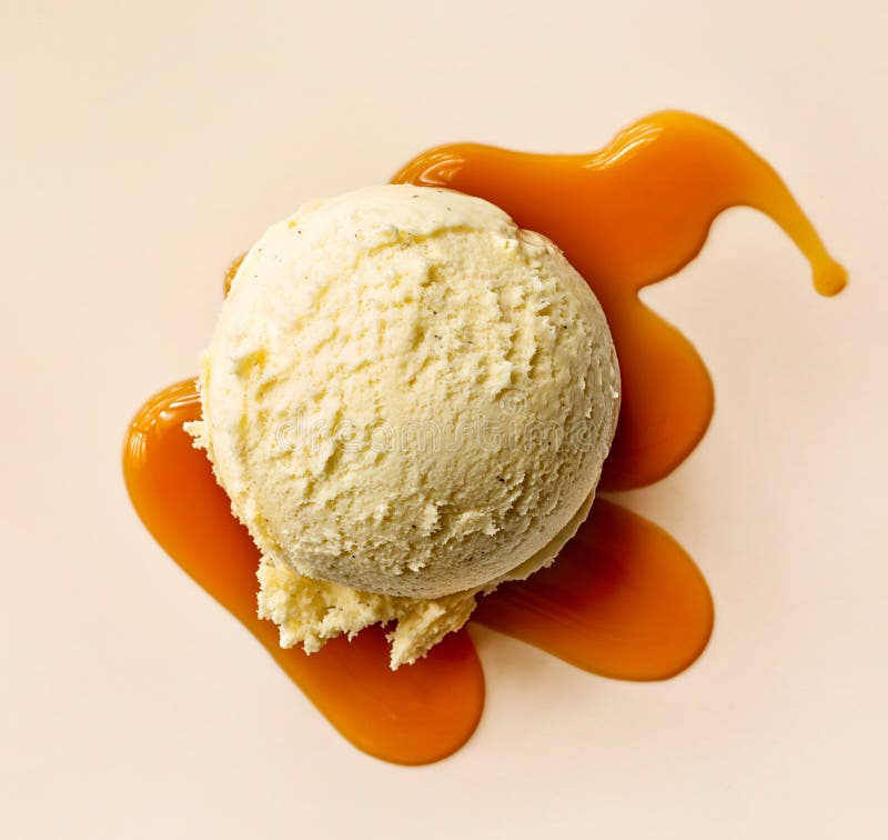 Disque De Crème De Glace à La Vanille Image stock - Image du crème ...