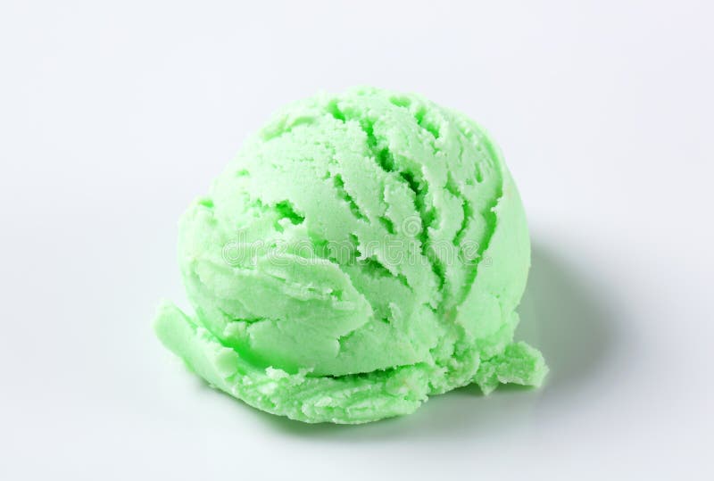 Boule de glace verte photo stock. Image du glace, doux - 31633566