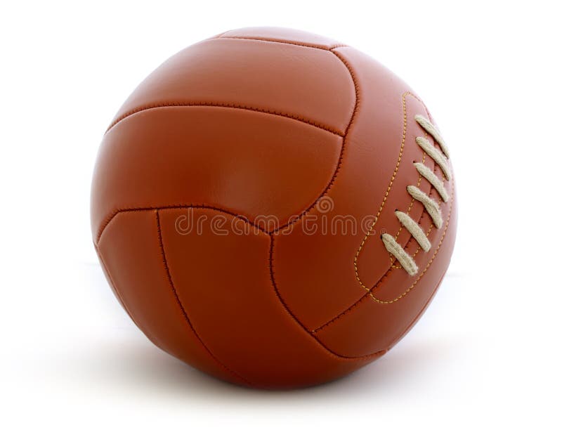 Boule Du Football De Vintage Photo stock - Image du doux, iconique ...
