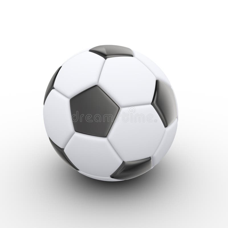 Boule du footballeur 3d illustration stock. Illustration du concept ...