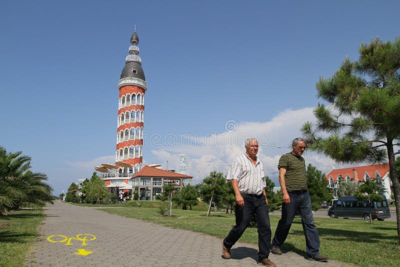 Boulevard in Batum, Georgia Di Batumi Fotografia Editoriale - Immagine ...