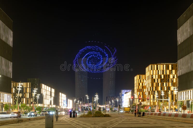Boulevard De Lusail, Ciudad De Qatar Recientemente Desarrollada Imagen ...