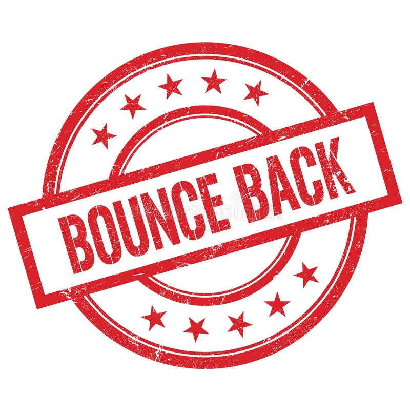 BOUNCE BACK Text Written on a Blue Thought Bubble Stock Illustration ...