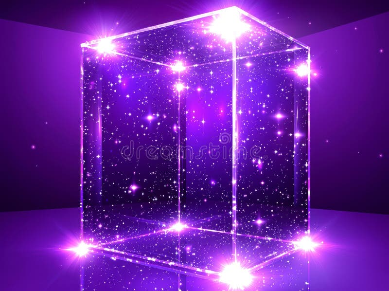 Bounce Effect with Purple Color in the Background. Abstract Glittery ...