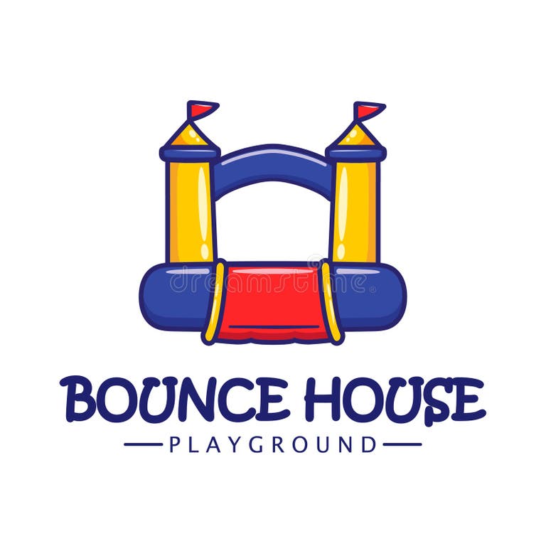 Bounce House Design Vector Flat Isolated Illustration Stock Vector ...