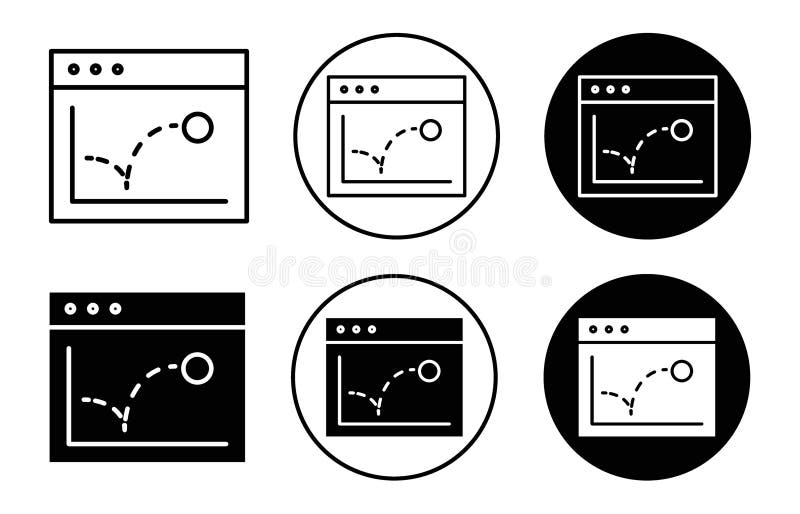 Bounce rate icon stock vector. Illustration of digital - 325373891