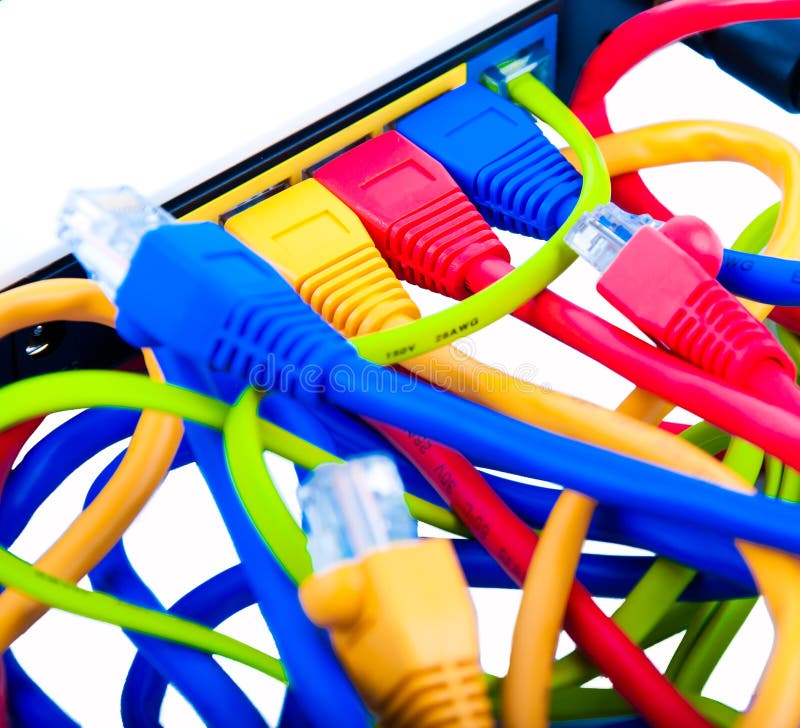 Bounch of cables stock image. Image of http, tangle, connection - 19745405