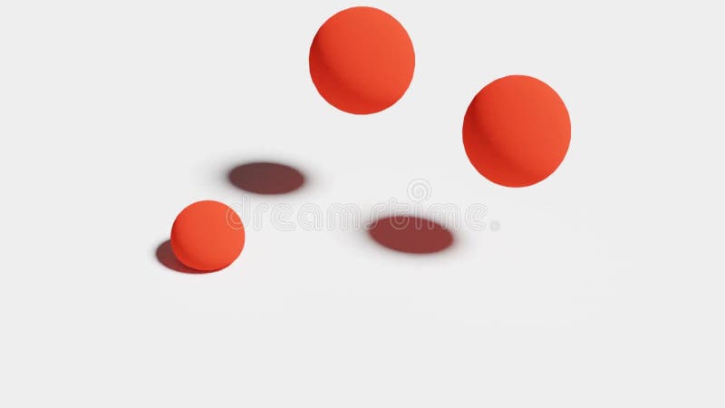 Red Ball Soft Body 3d Animation Concept Physics 3d Render Stock Footage ...