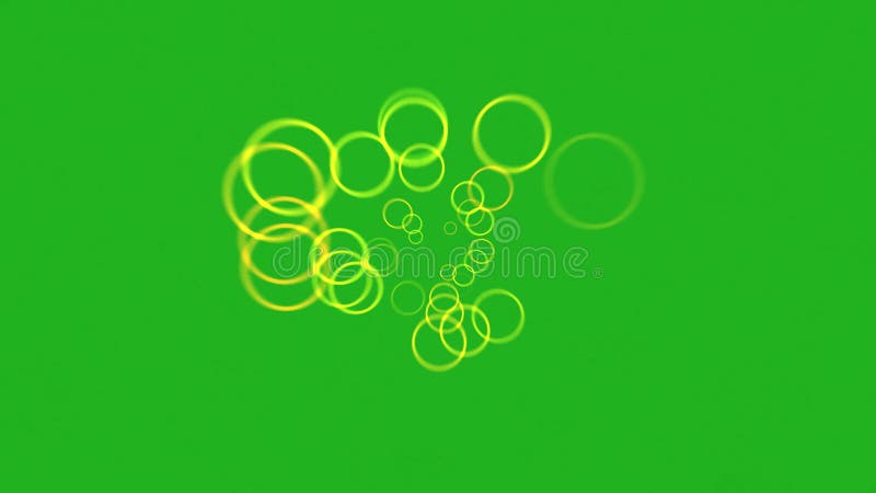 Bouncing Circular Rings Green Screen Motion Graphics Stock Video ...