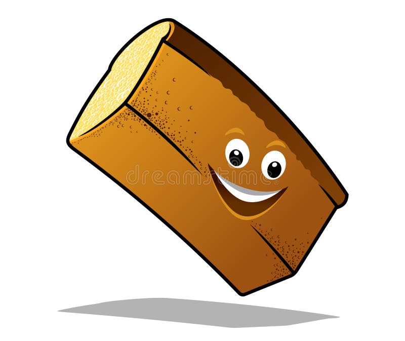 Bouncing Happy Loaf of Fresh Bread Stock Vector - Illustration of ...
