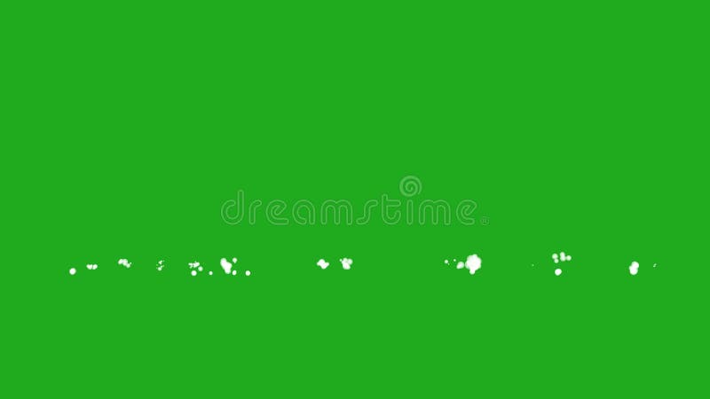Bouncing White Particles Green Screen Motion Graphics Stock Footage ...