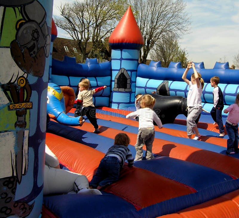 Bouncy Castle stock image. Image of girl, castle, children - 126351