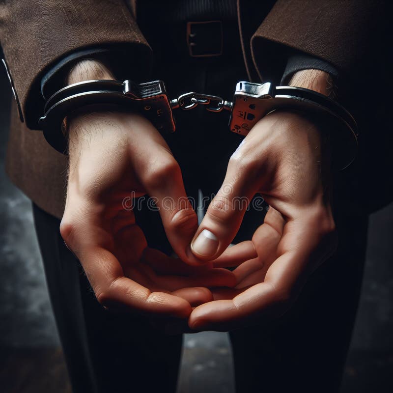 Bound Hands Expressing Restraint and Control Stock Illustration ...