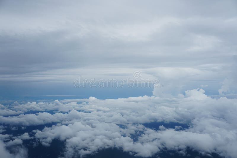 Stratus and Altostratus Clouds Seen from the Side Stock Photo - Image ...