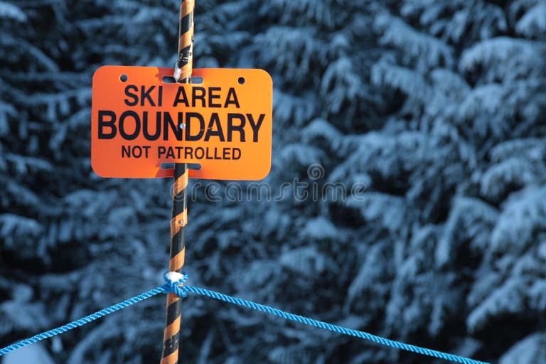 Boundary stock image. Image of sign, warning, rope, area - 7622227