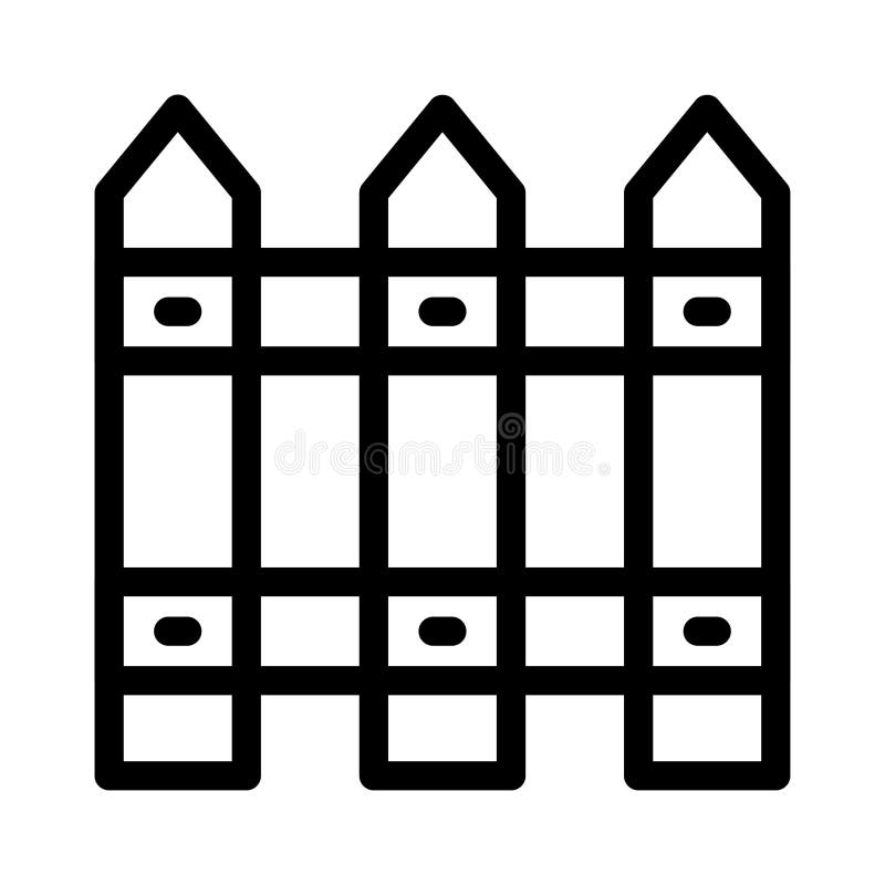 Boundary Thin Line Vector Icon Stock Vector - Illustration of symbol ...