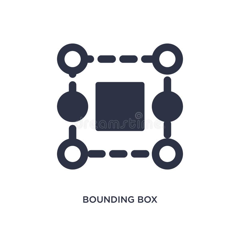 Bounding Box Icon on White Background. Simple Element Illustration from ...