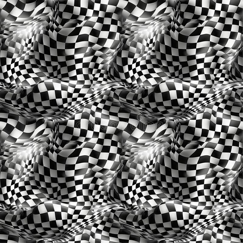 A Boundless Expanse of a Captivating, Monochrome Checker Pattern ...