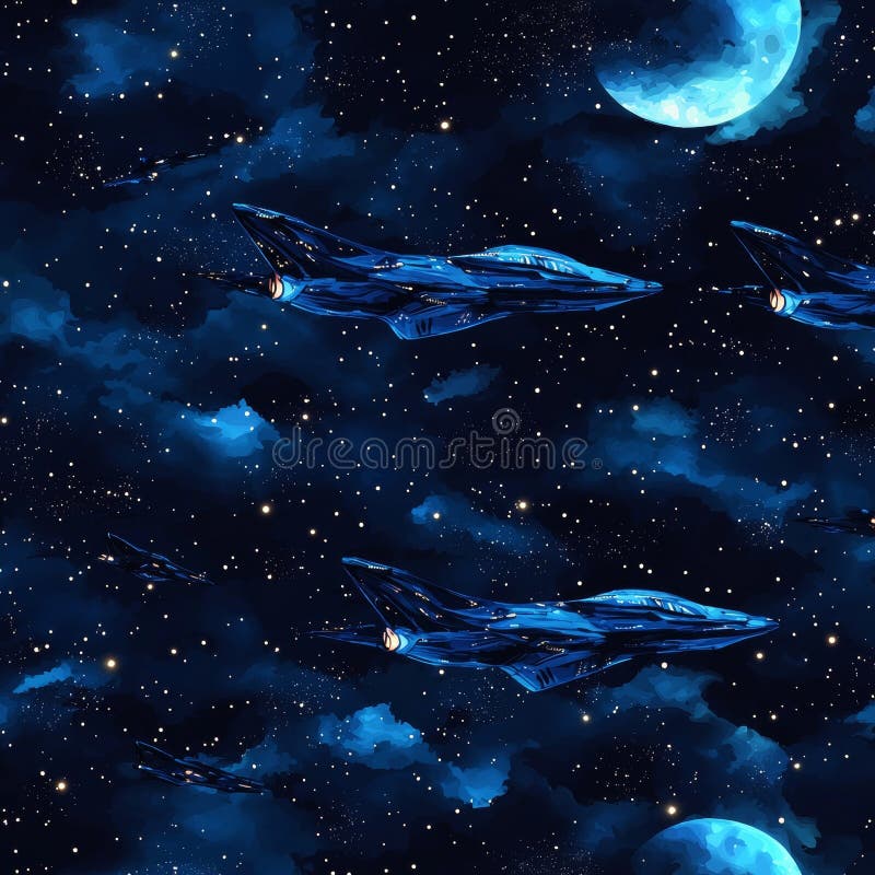 Boundless Universe. Continuous Space Design Stock Photo - Image of ...