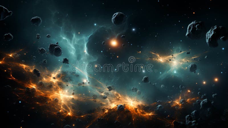 Boundless Universe with Stars Neural Network Stock Photo - Image of ...