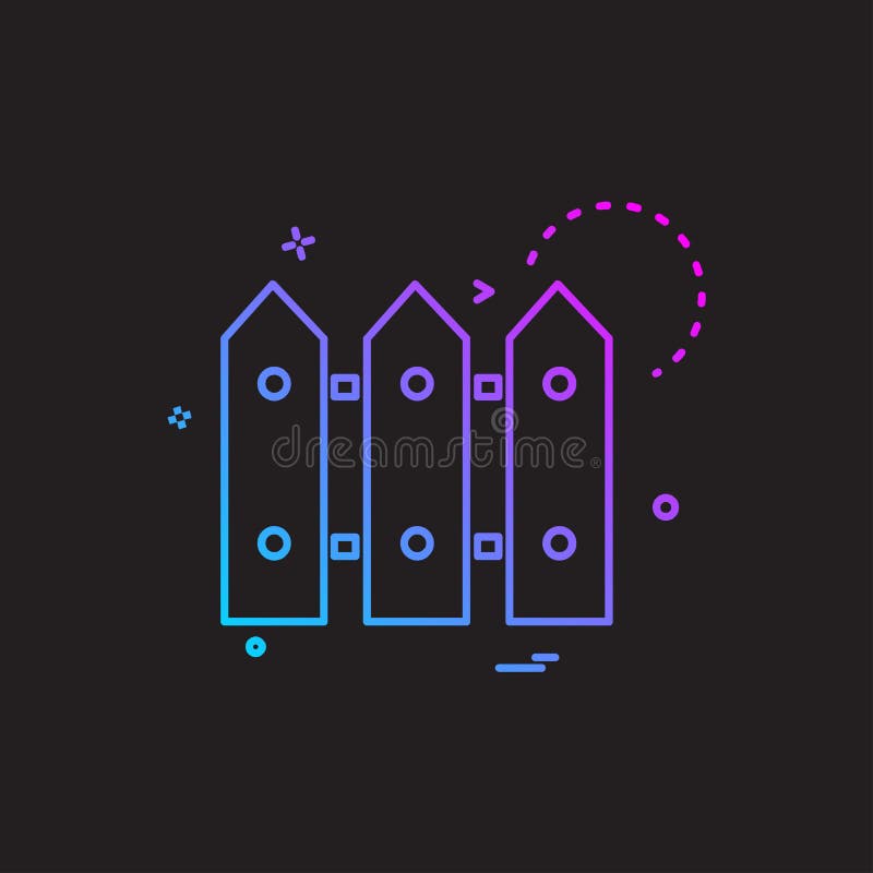 Boundry icon design vector stock vector. Illustration of chart - 132406035