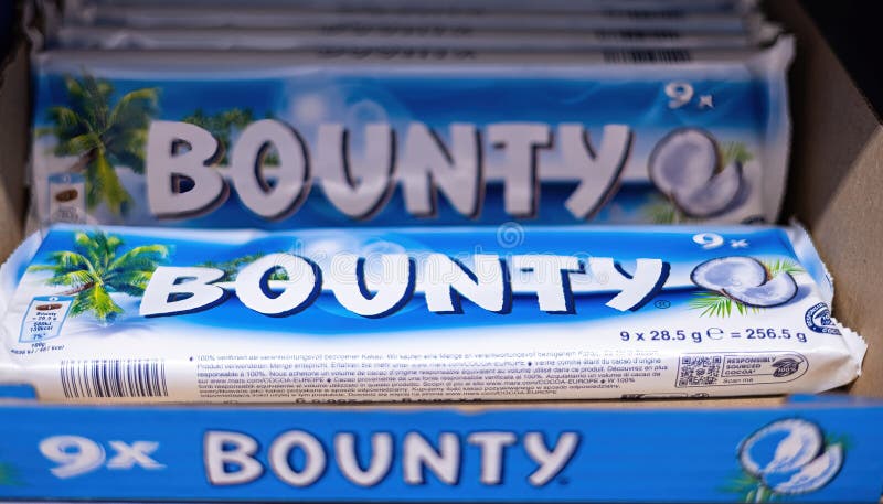 Bounty Chocolate Bars in Attractive Packaging - FRANKFURT, GERMANY ...