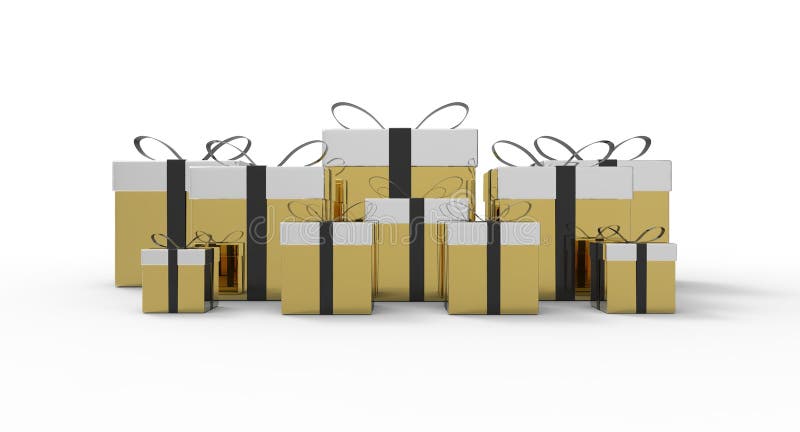 Bounty of gift boxes stock illustration. Illustration of party - 28457655