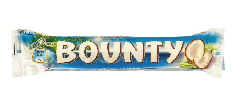 Bounty (by Mars) Chocolate Bar Editorial Stock Image - Image of cocos ...