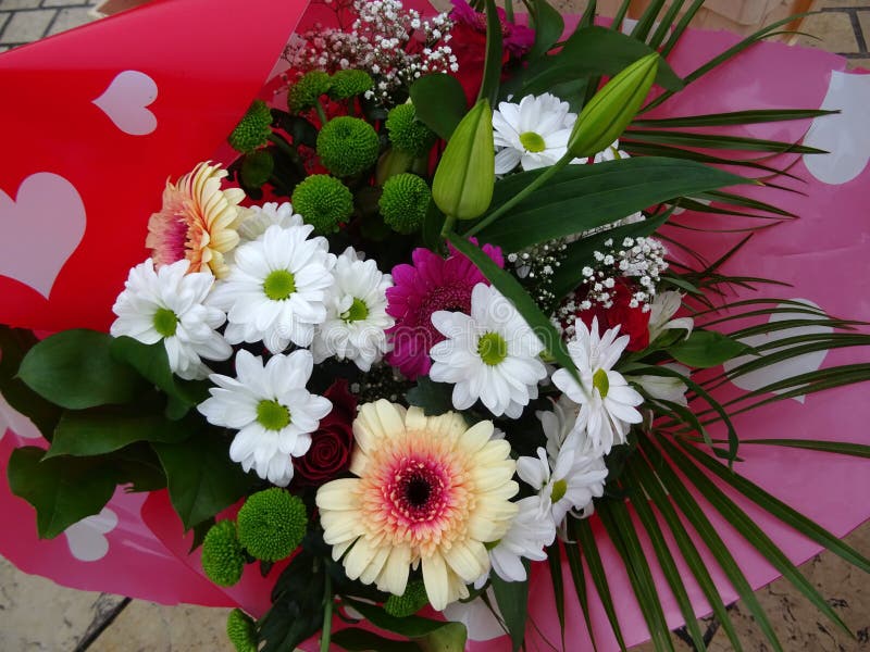 Bouquet of Assorted Flowers Stock Photo - Image of flower, bouquet ...