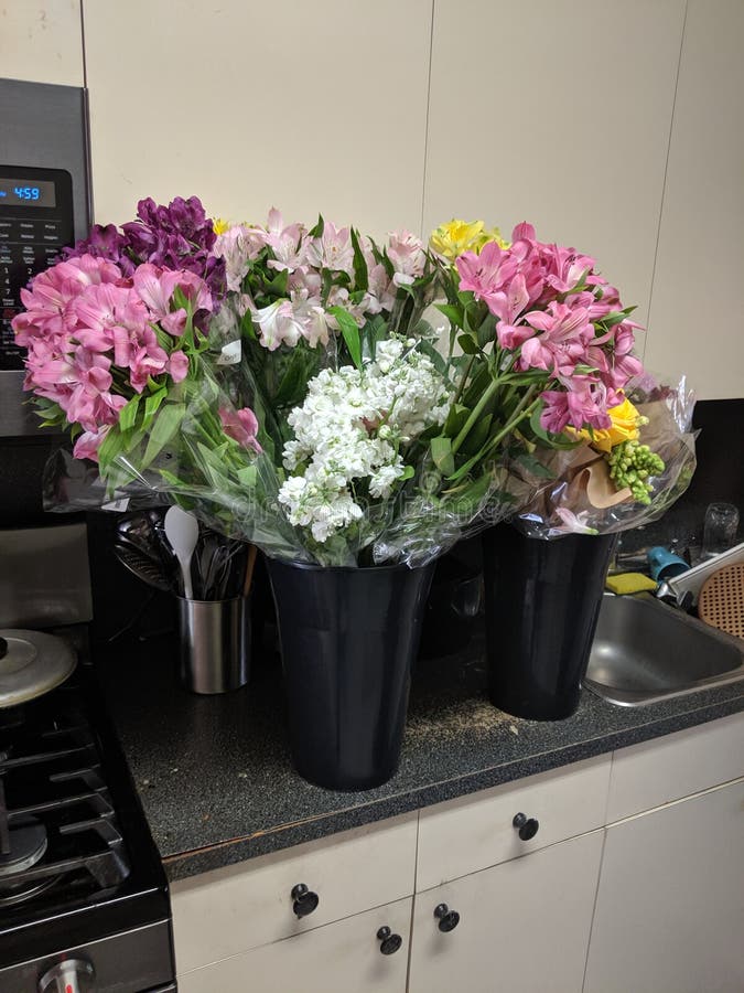 A Bouquet of Assorted Flowers Stock Image - Image of bloom, blooming ...