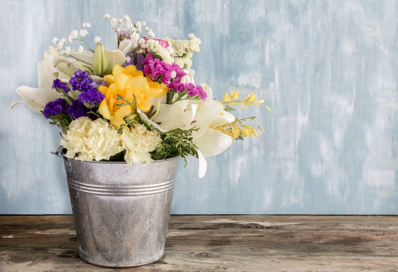 Bouquet of Assorted Flowers Stock Photo - Image of flowers, holiday ...