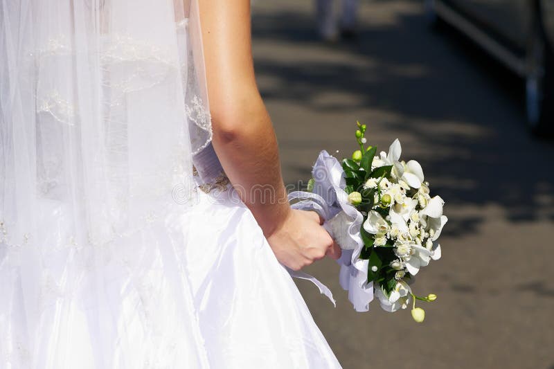 Bouquet of bride stock image. Image of bride, happy, bouquet - 17459505