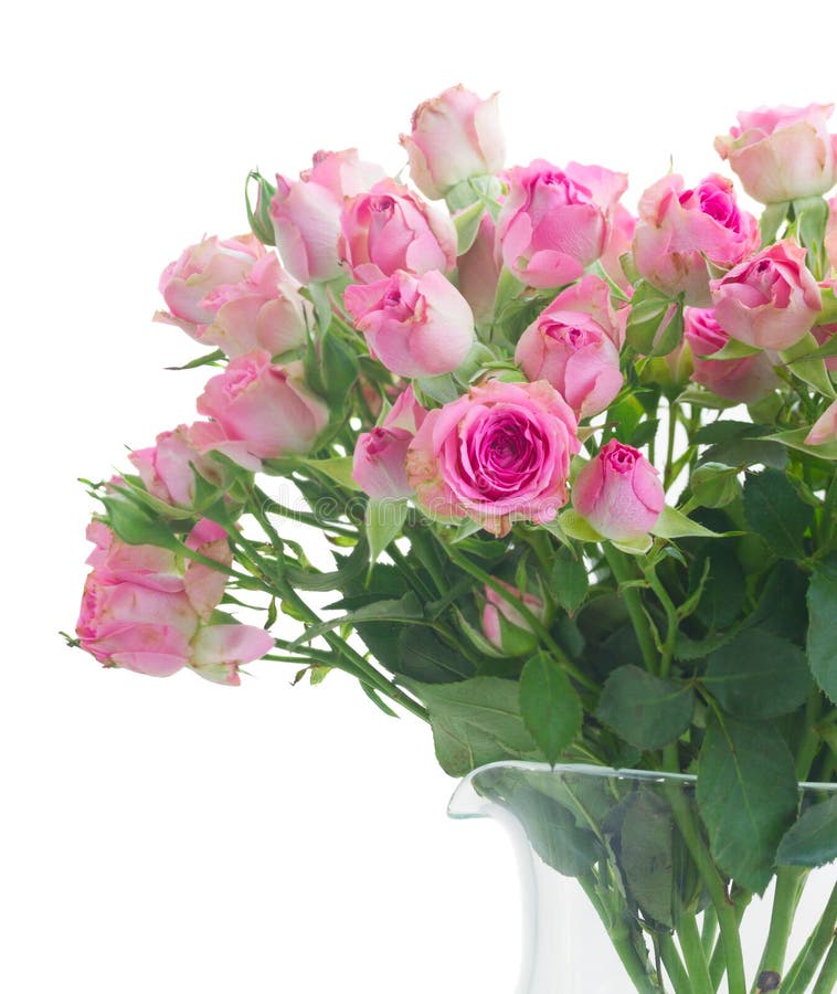 Bouquet De Petites Roses Roses Photo stock - Image du valentin ...