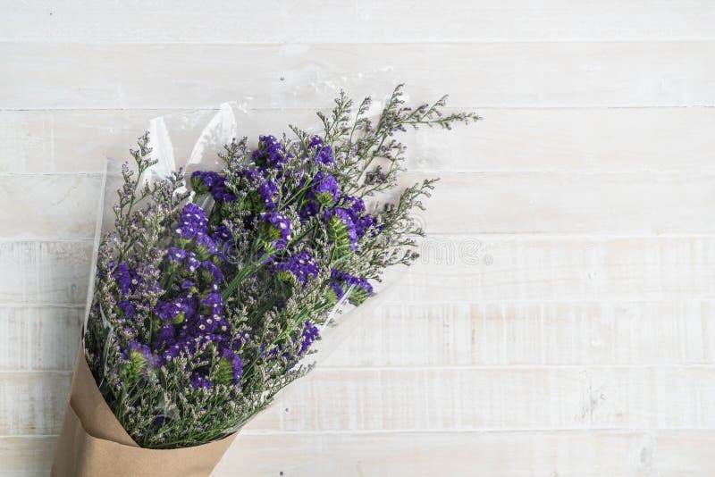 Bouquet flower of statis stock photo. Image of baby, dried - 95438956