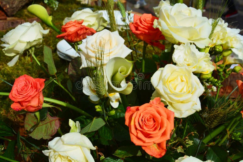 Bouquet of flowers stock photo. Image of marriage, calla - 69403584