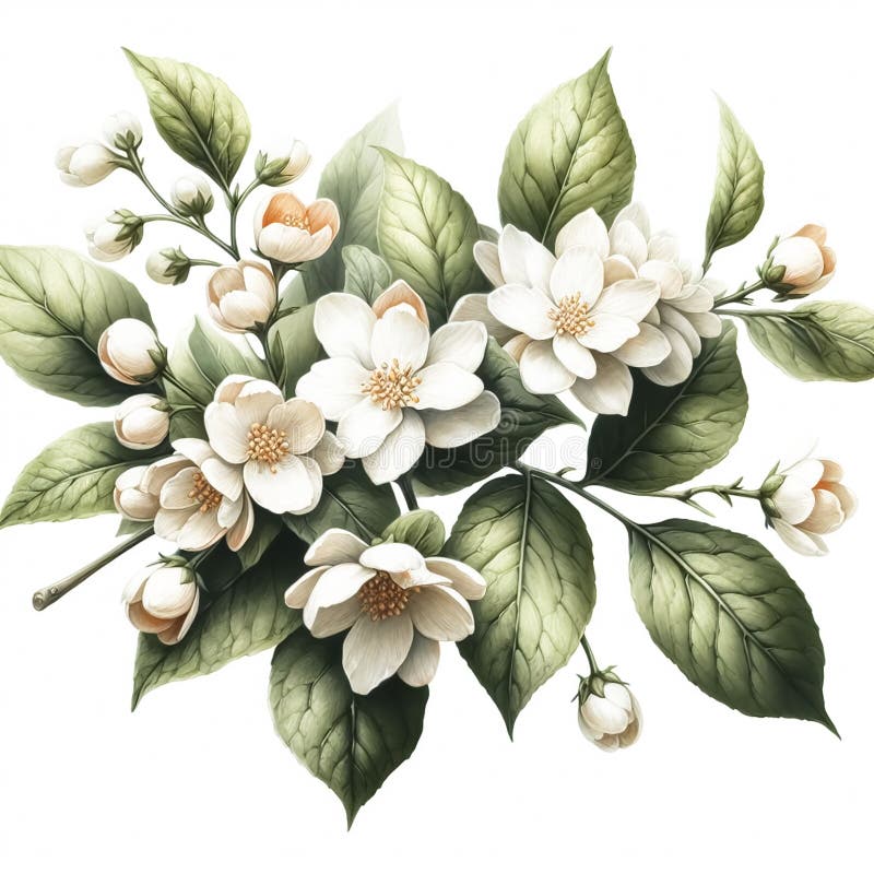 Bouquet of Flowers Illustration. Flowers in Spring Stock Illustration ...