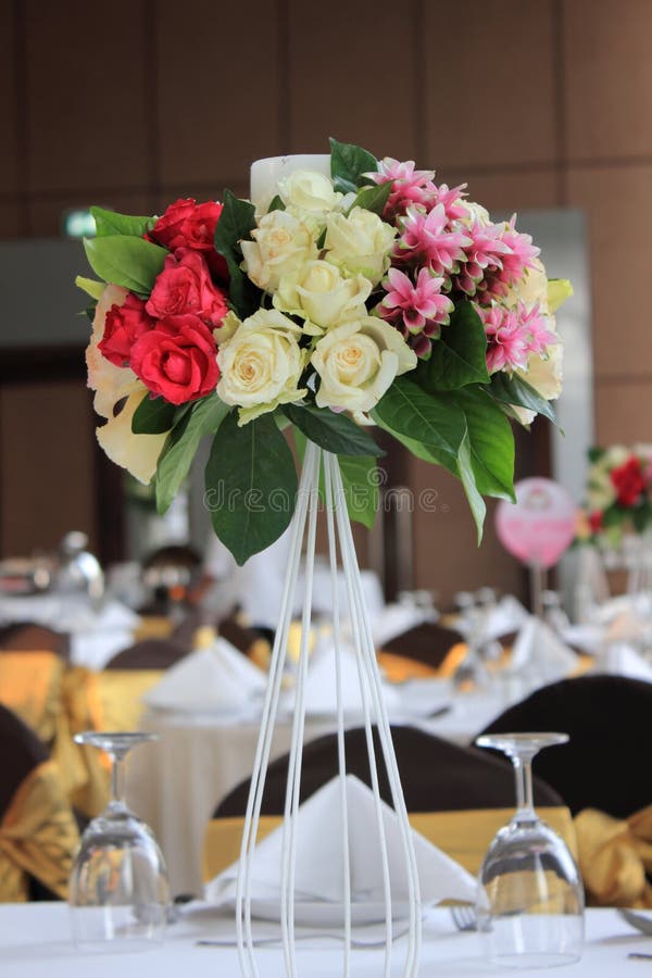 Bouquet of Flowers on the Table Stock Image - Image of springtime, leaf ...