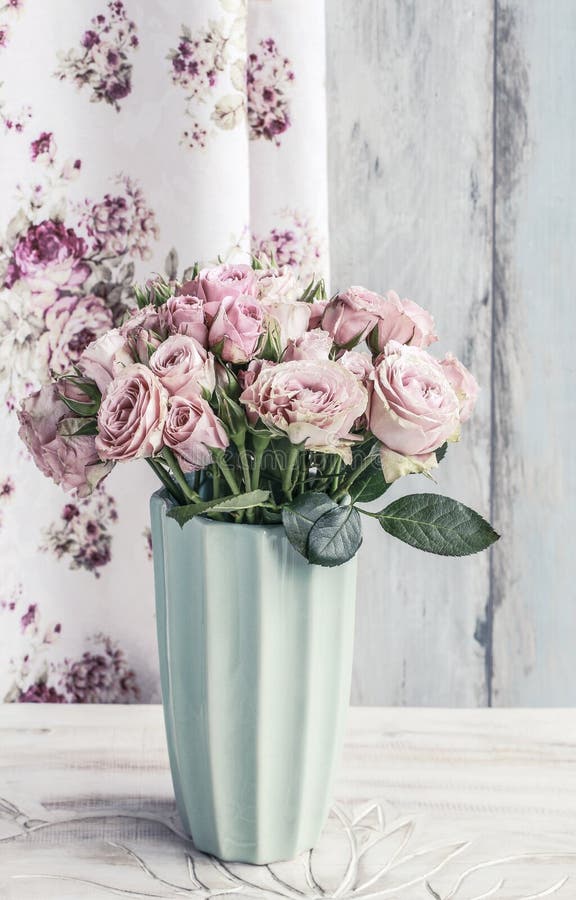 Bouquet of pink roses stock photo. Image of floral, love - 198241176