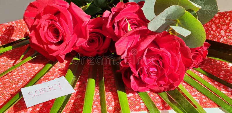 Roses And Note Card For Mother S Day Stock Photo - Image of receiving ...