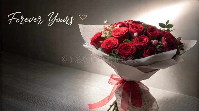 A Timeless and Elegant Banner Featuring the Phrase "Forever Yours ...