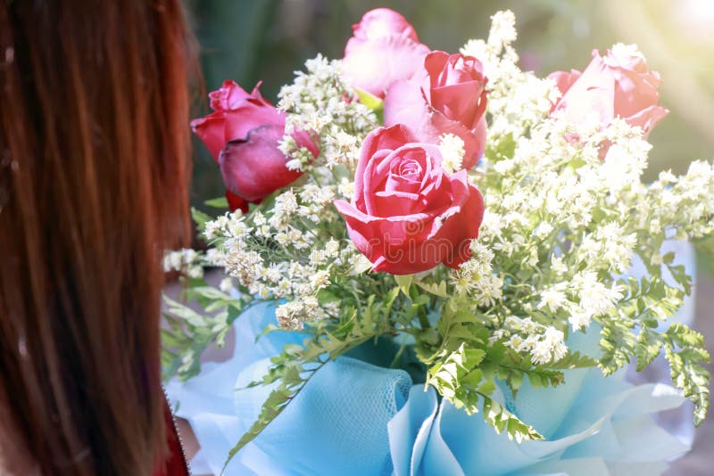 Bouquet of Red Roses for You Stock Image - Image of bouquet, light ...