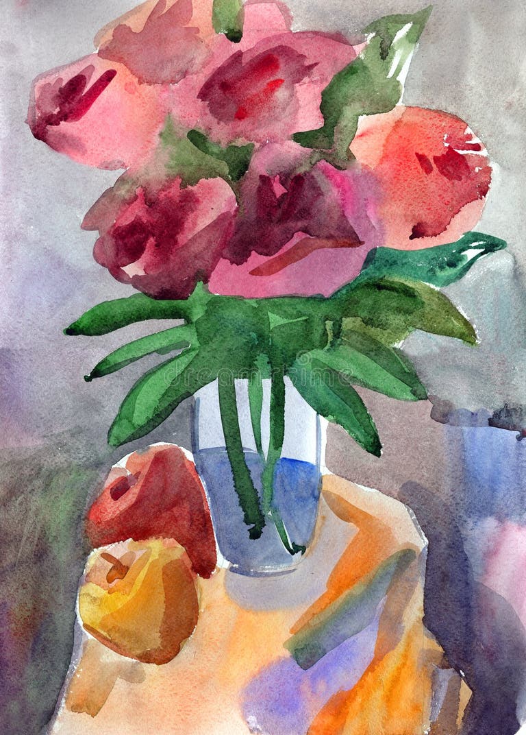 Water Color Roses Stock Illustrations – 5,383 Water Color Roses Stock ...