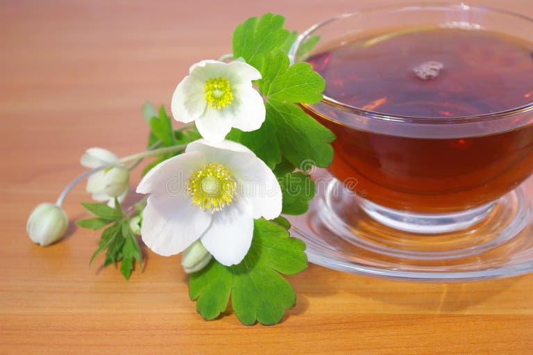 Bouquet of Spring Flowers and Tea Stock Image - Image of blossom, petal ...