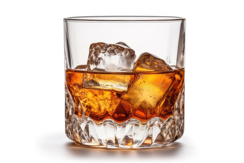 Bourbon on White Background. Generative AI Stock Illustration ...