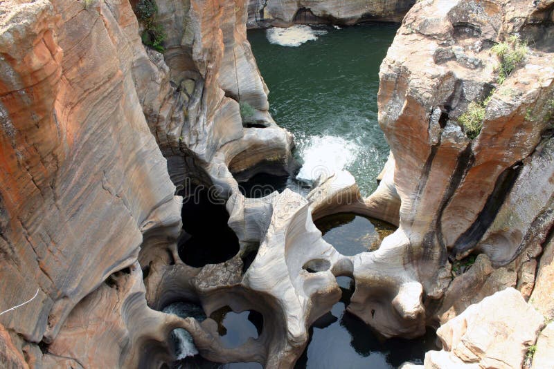 Bourkes Luck Potholes / River Gorge Stock Image - Image of canyon ...