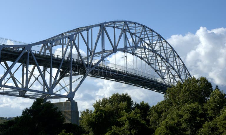 Bourne Bridge stock photo. Image of cloud, tree, architecture - 16384