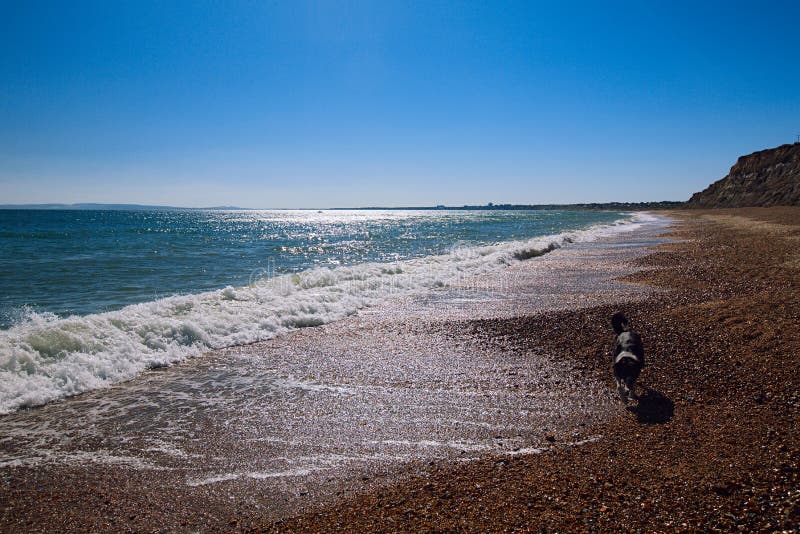 Bournemouth Beach and Cliffs, North Sea, UK Stock Image - Image of ...