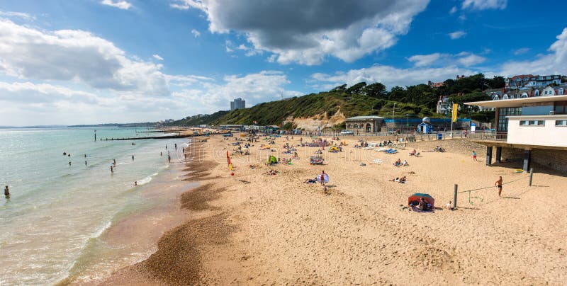 Bournemouth beach editorial photography. Image of deck - 75651787