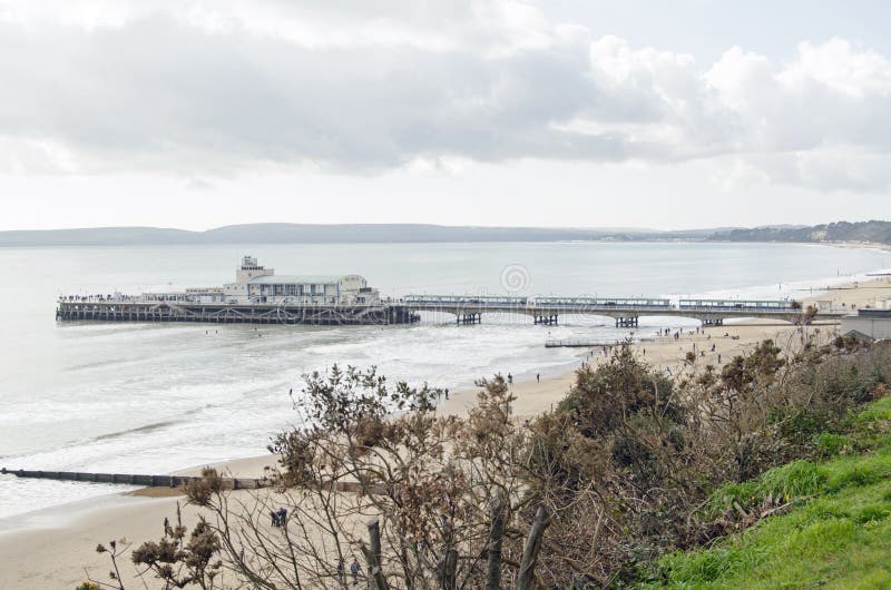 Bournemouth Pier, Dorset stock photo. Image of cliff - 40539952