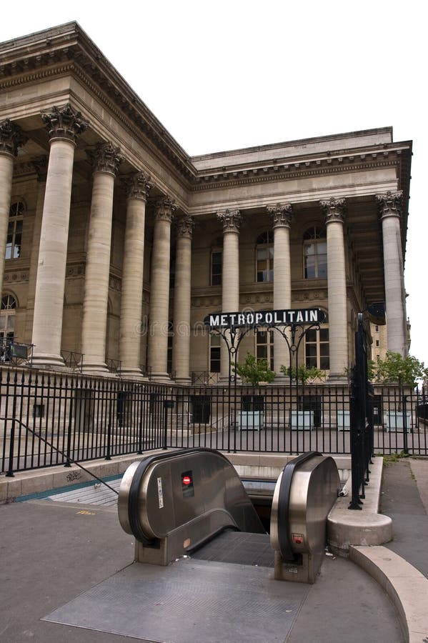Bourse Metro Station in Paris Editorial Stock Photo - Image of ...